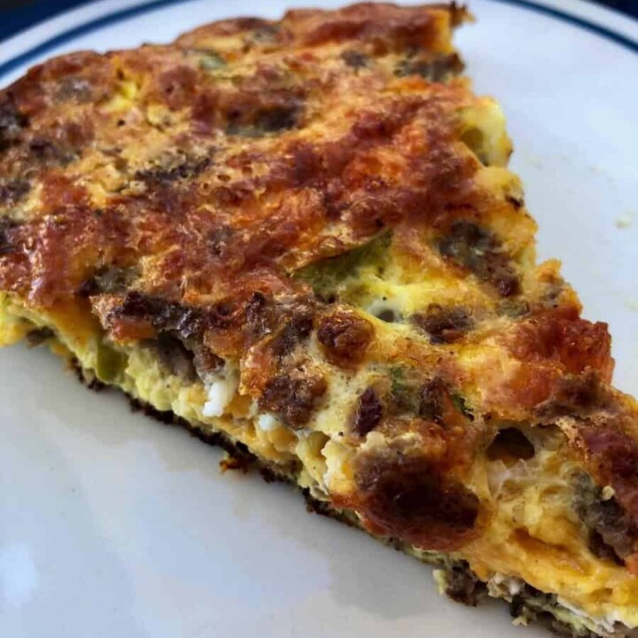 Crustless Sausage and Cheese Quiche