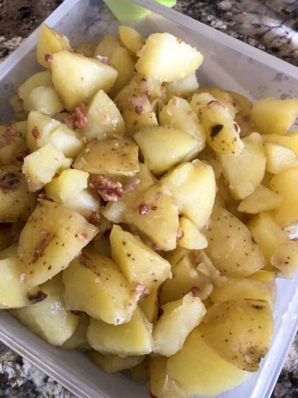 Bavarian Potato Salad with Bacon (German-Style Potato Salad