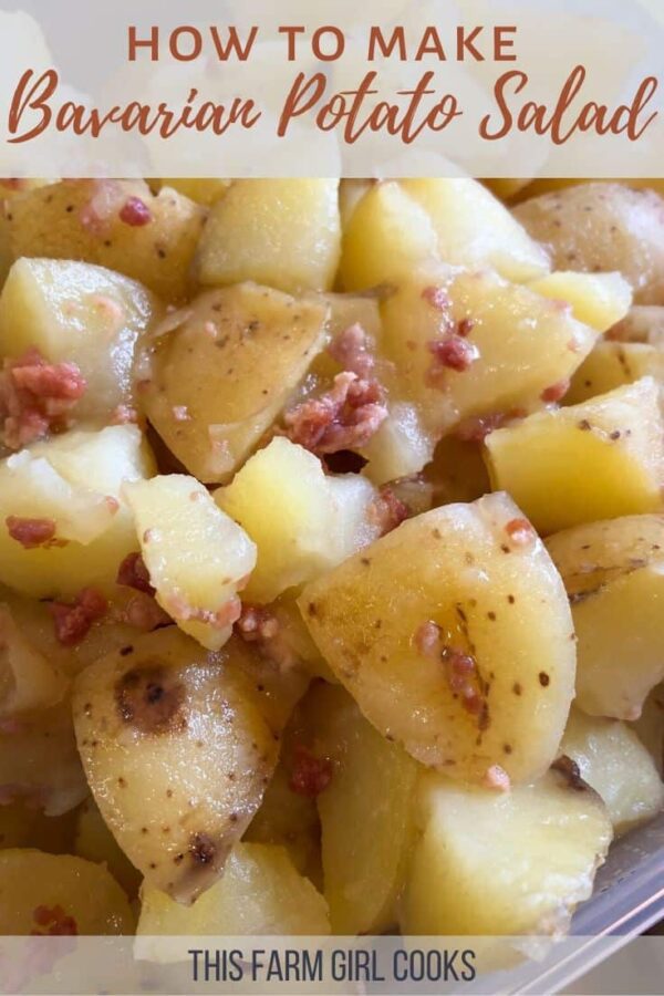 Bavarian Potato Salad with Bacon (German-Style Potato Salad