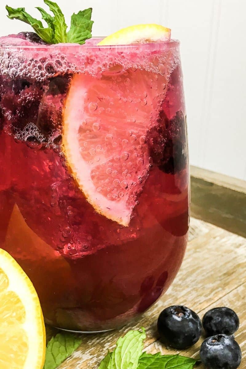 Blueberry Mint Lemonade Mocktail