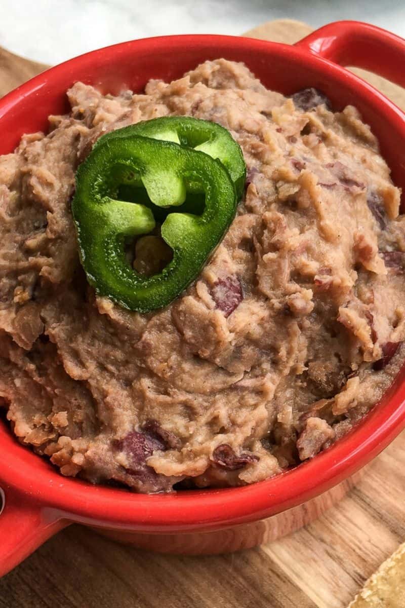 Vegetarian Refried Beans {Easy Recipe Using Canned Beans}