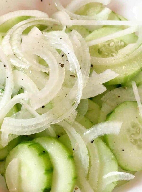 Quick Marinated Cucumbers and Onions