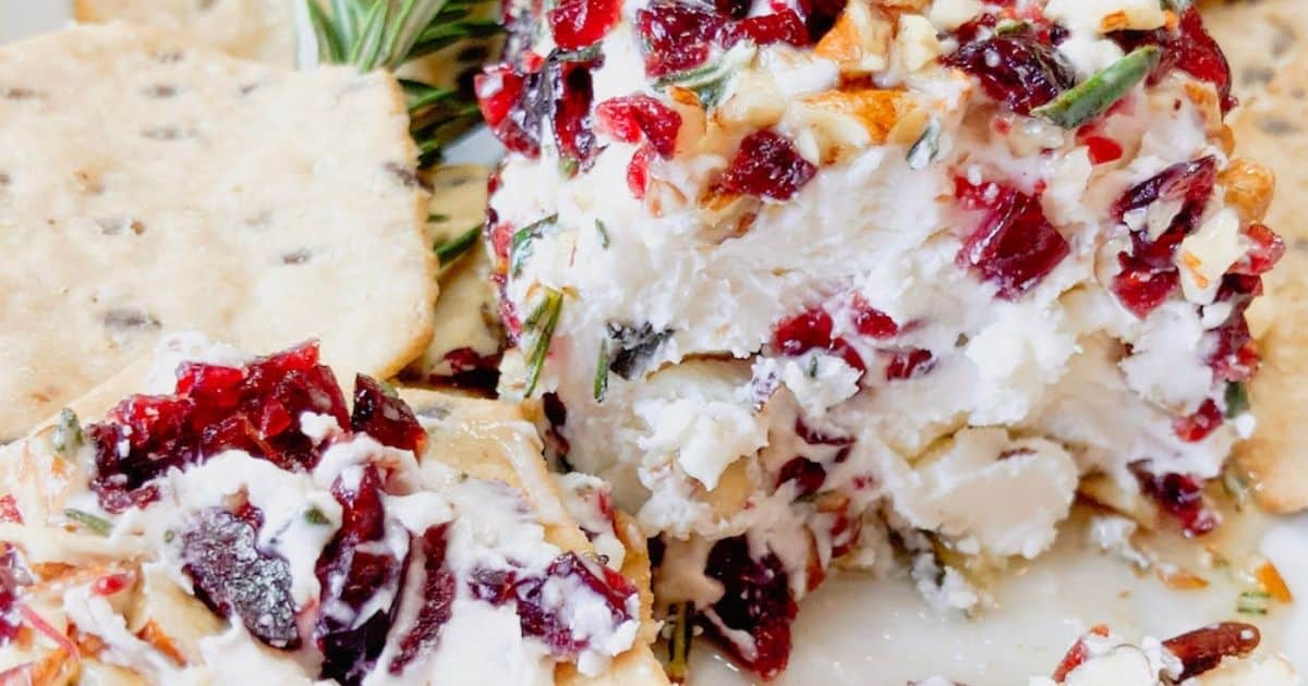 Cranberry Goat Cheese Appetizer (only 15 Minutes Prep!)