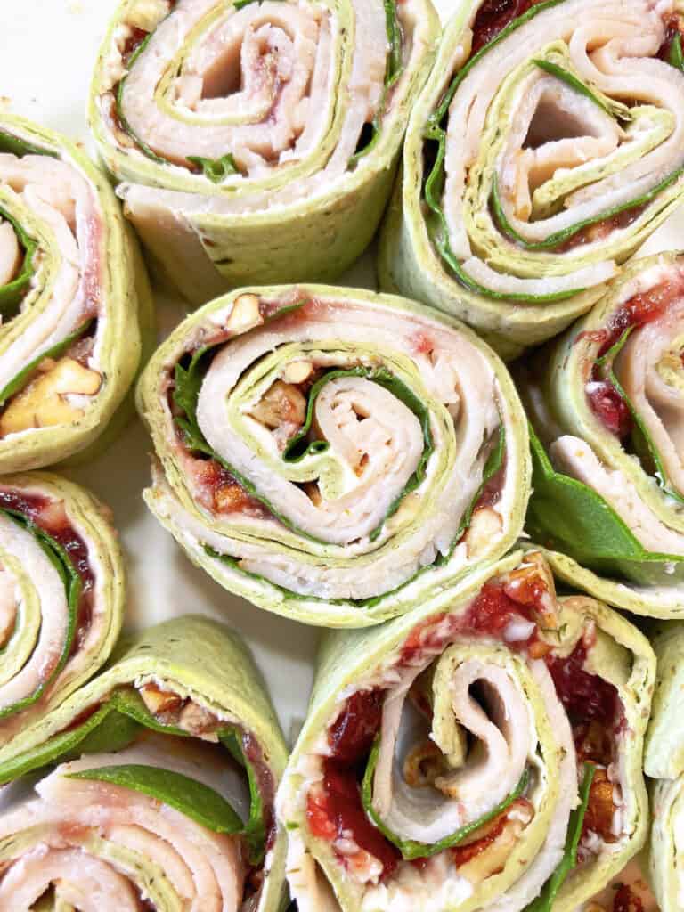 Turkey Cranberry Pinwheels