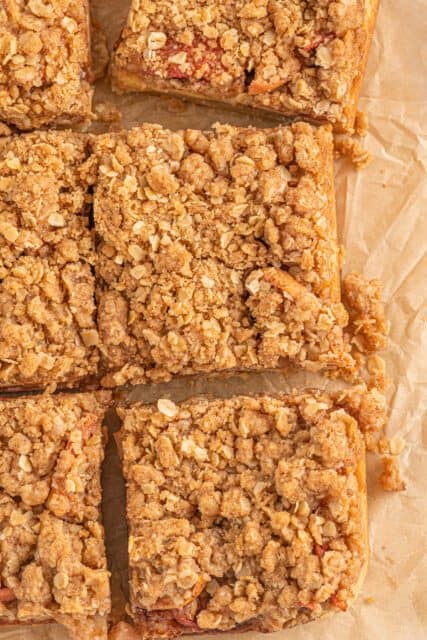 Apple Crumble Bars with Shortbread Crust