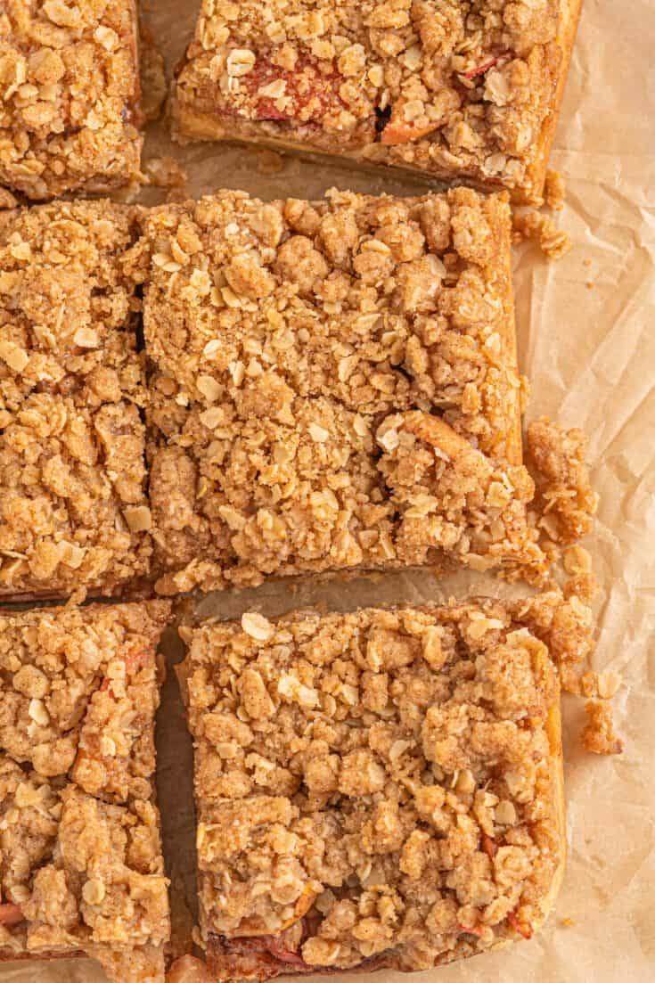 Apple Crumble Bars with Shortbread Crust