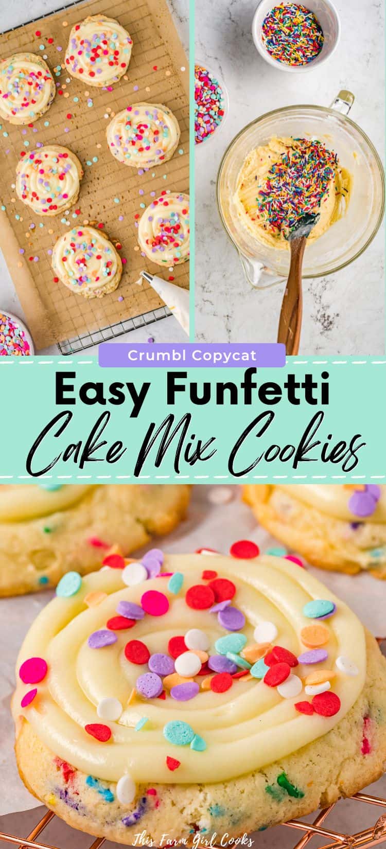 Funfetti Cake Mix Cookies