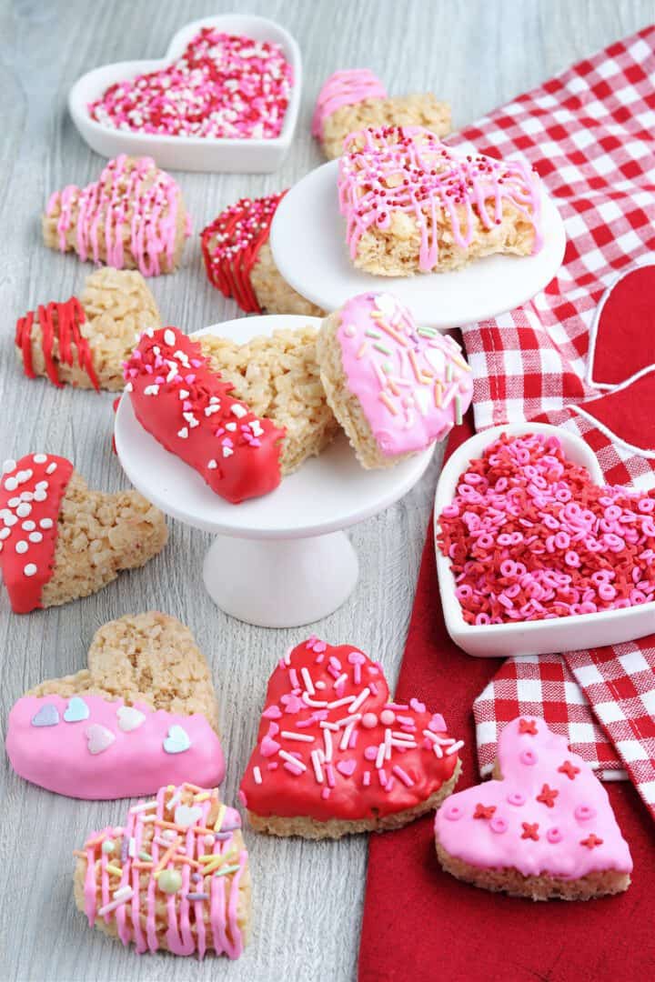 Heart Shaped Rice Krispie Treats