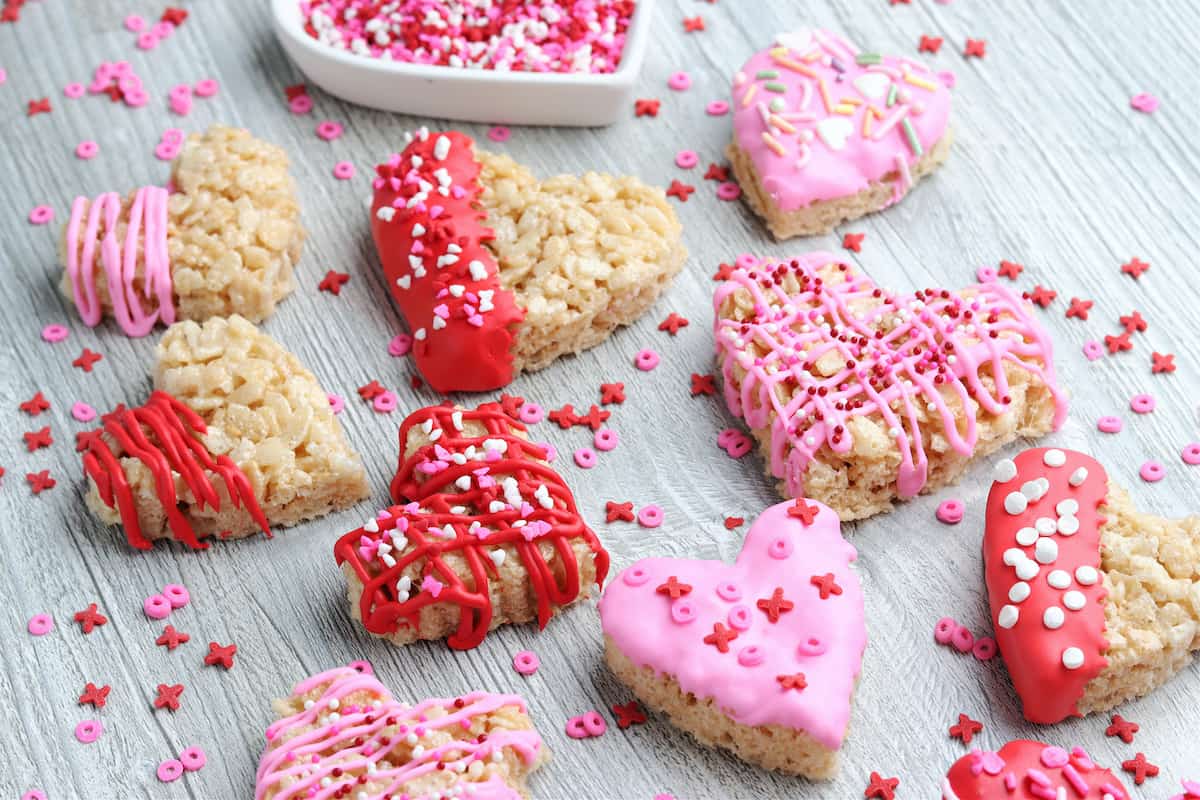 Heart Shaped Rice Krispie Treats