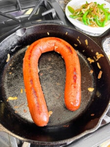 Easy Cheesy Kielbasa Sandwiches with Peppers and Onions