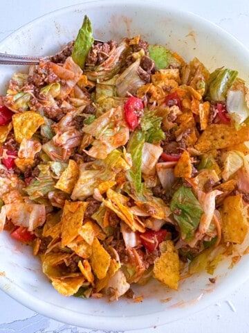 Dorito Taco Salad with Catalina Dressing