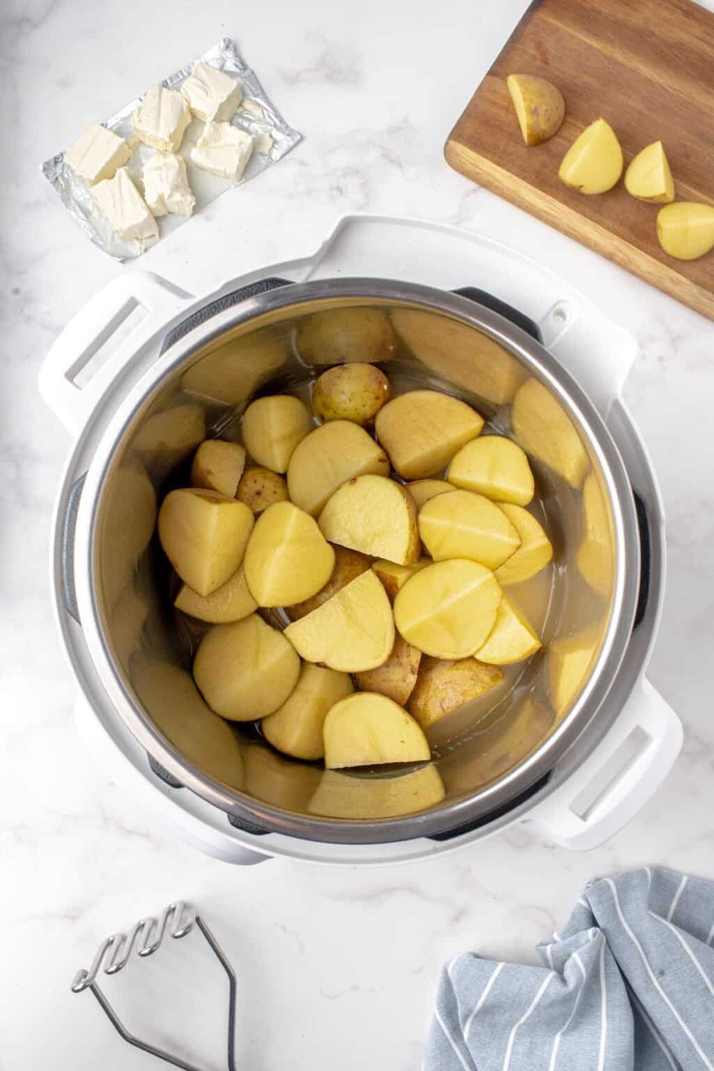 Instant Pot Mashed Potatoes (No Drain + Extra Creamy)