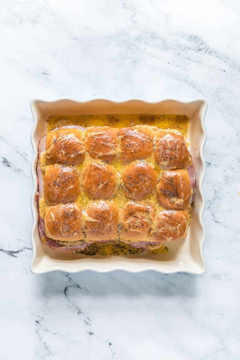 Funeral Sandwiches (Hot Ham and Cheese Sliders Recipe)