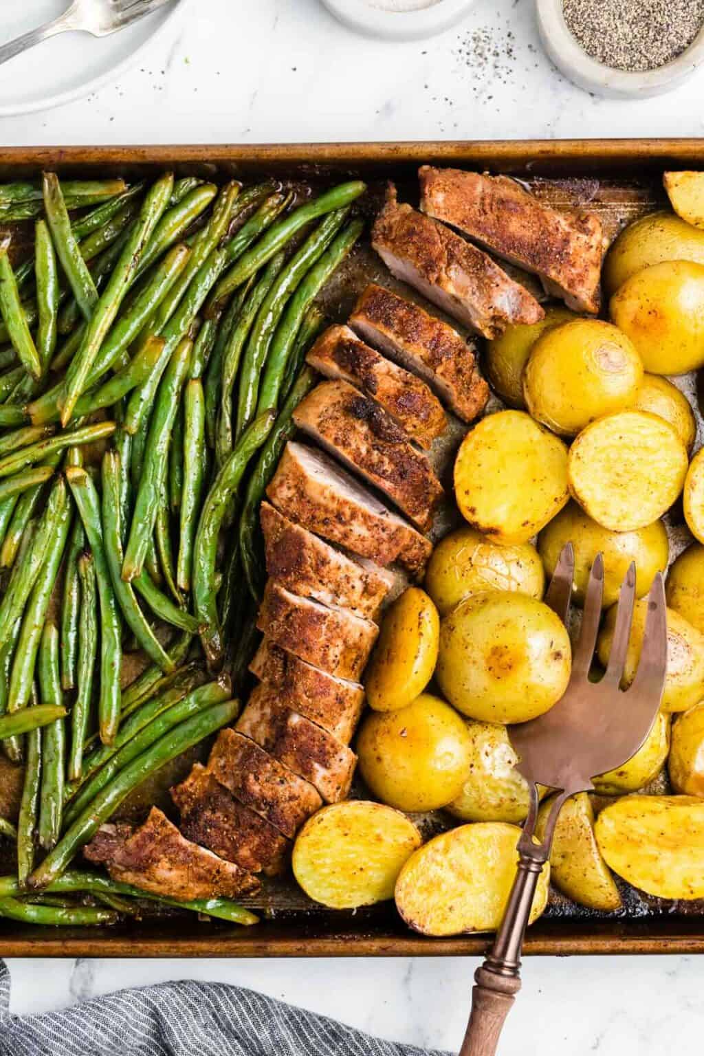 Easy Pork Tenderloin Sheet Pan Dinner