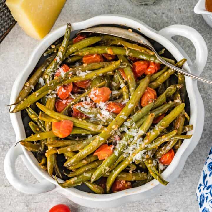 Easy Italian Green Beans with Tomatoes