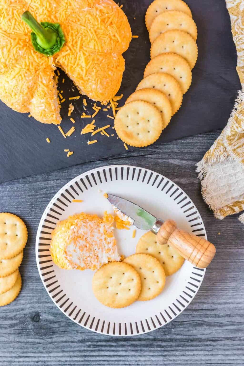 Pumpkin Shaped Cheese Ball
