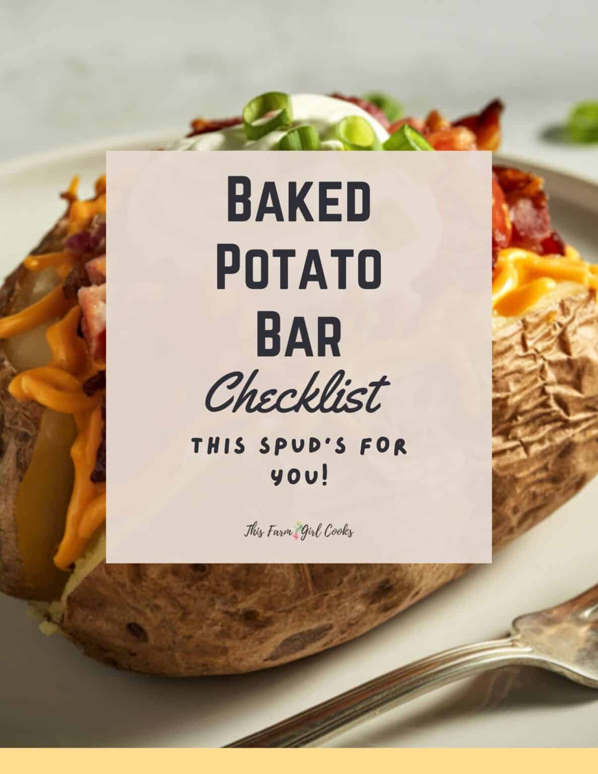 Baked Potato Bar (How to Feed a Crowd Easily)
