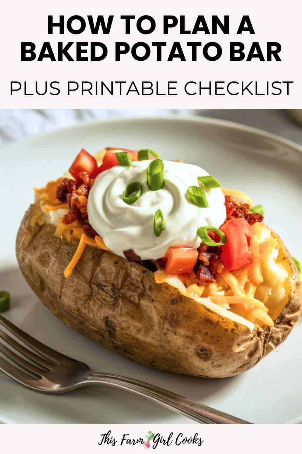 Baked Potato Bar (How to Feed a Crowd Easily)