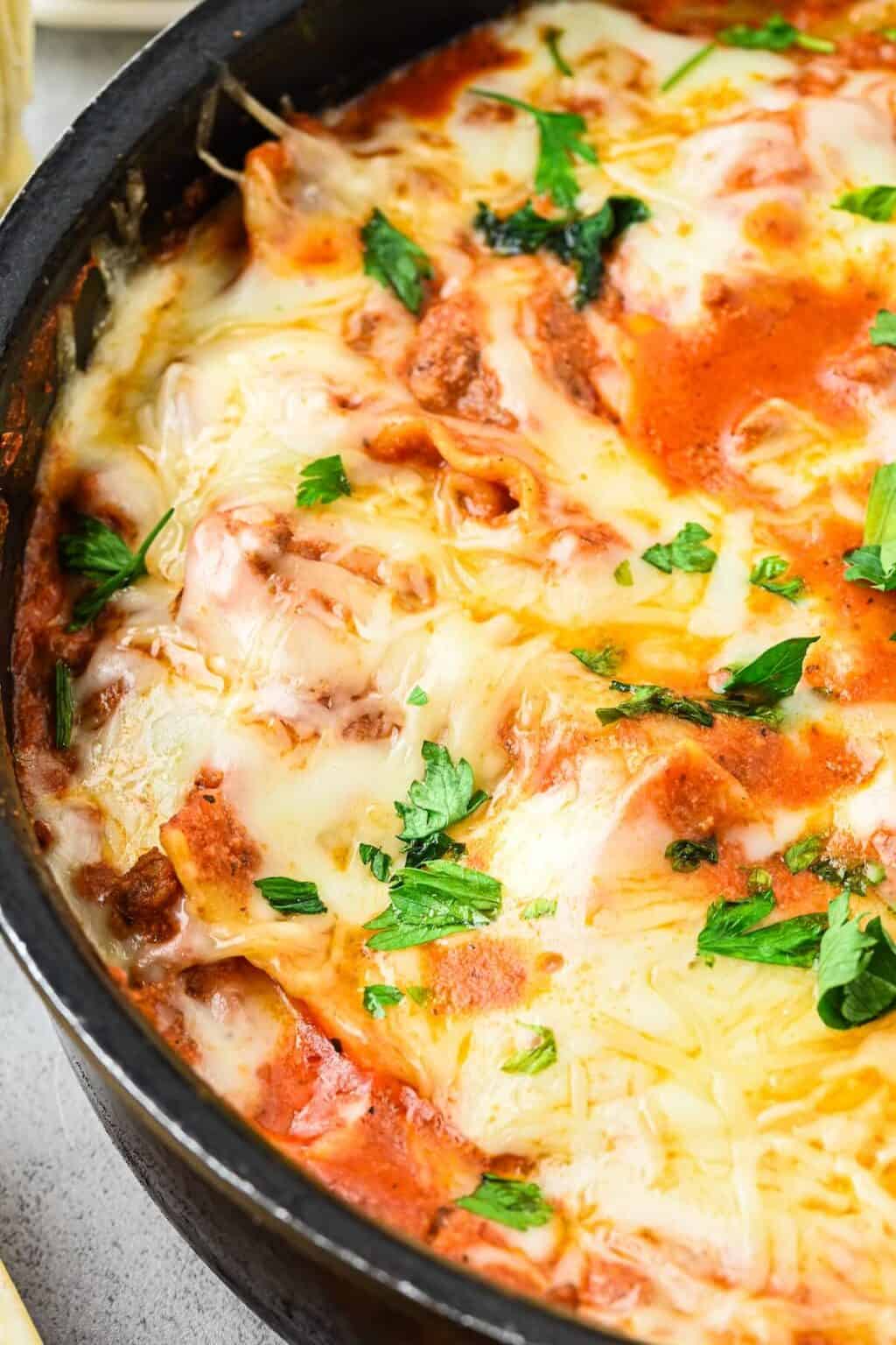 Skillet Lasagna (Easy One-Pan Weeknight Dinner)